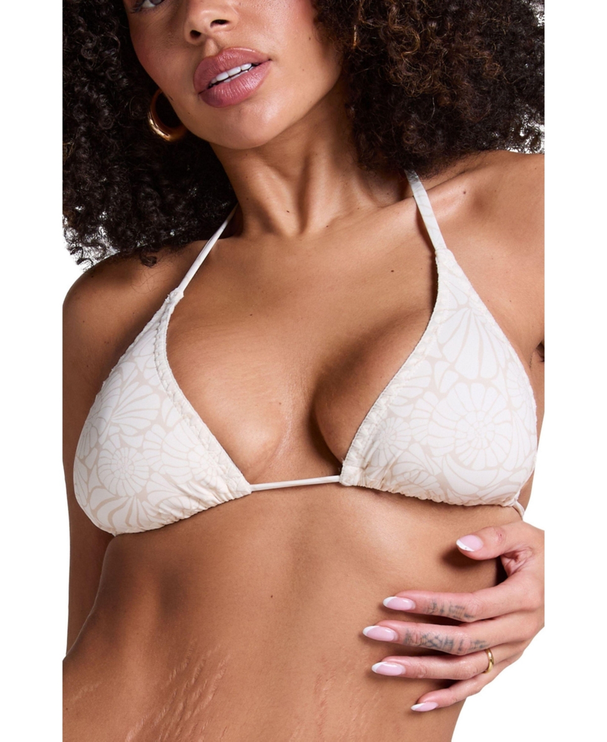 Click here for Hunkemoller Womens Caicos Triangle Bikini Top - Be... prices