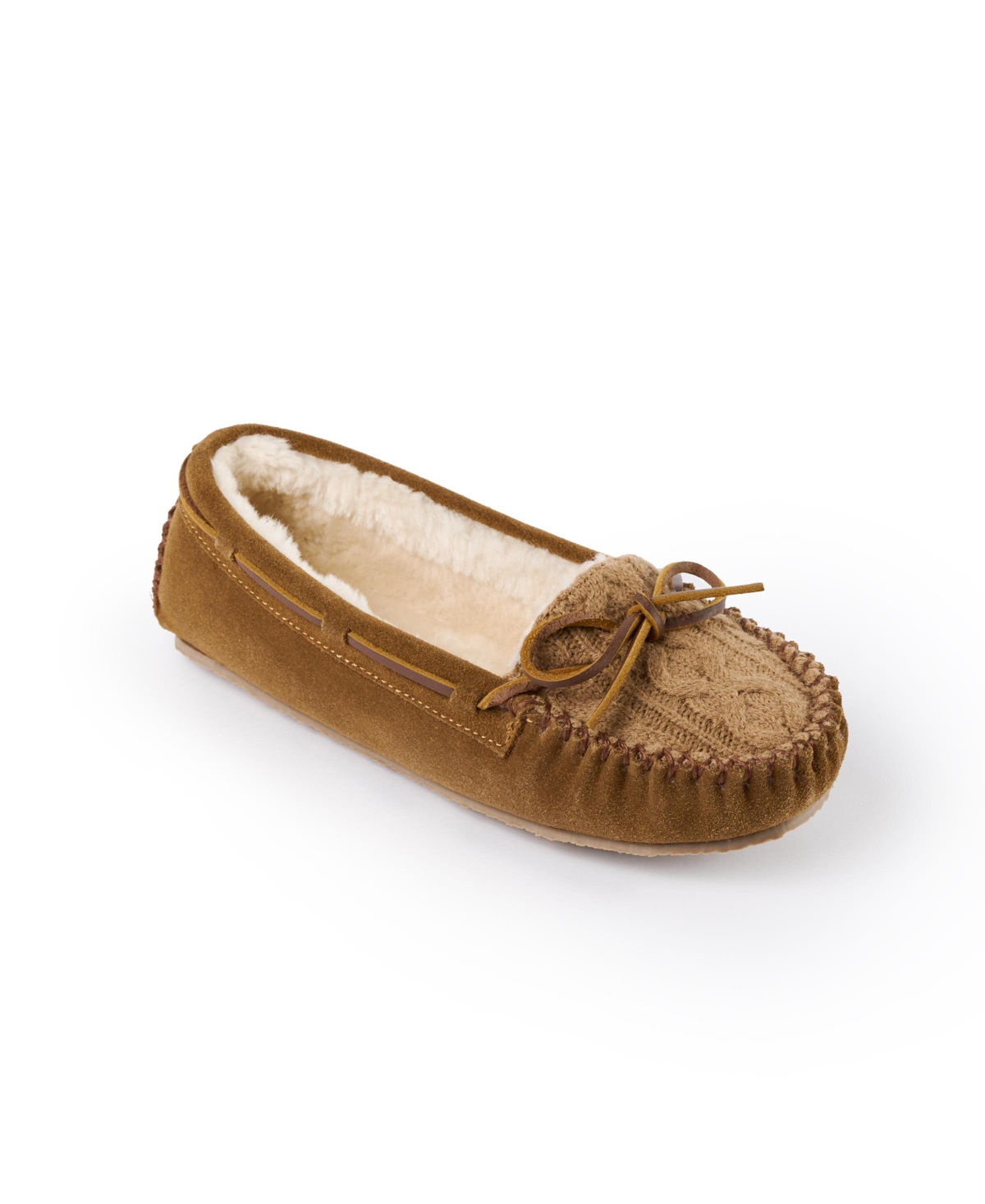 Click here for Minnetonka Womens Cosi Sweater Slippers - Tan prices