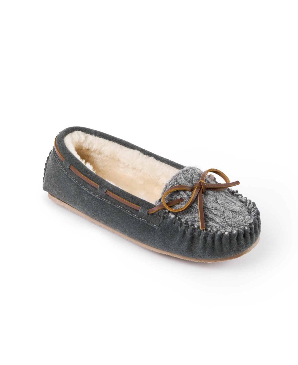 Click here for Minnetonka Womens Cosi Sweater Slippers - Grey prices