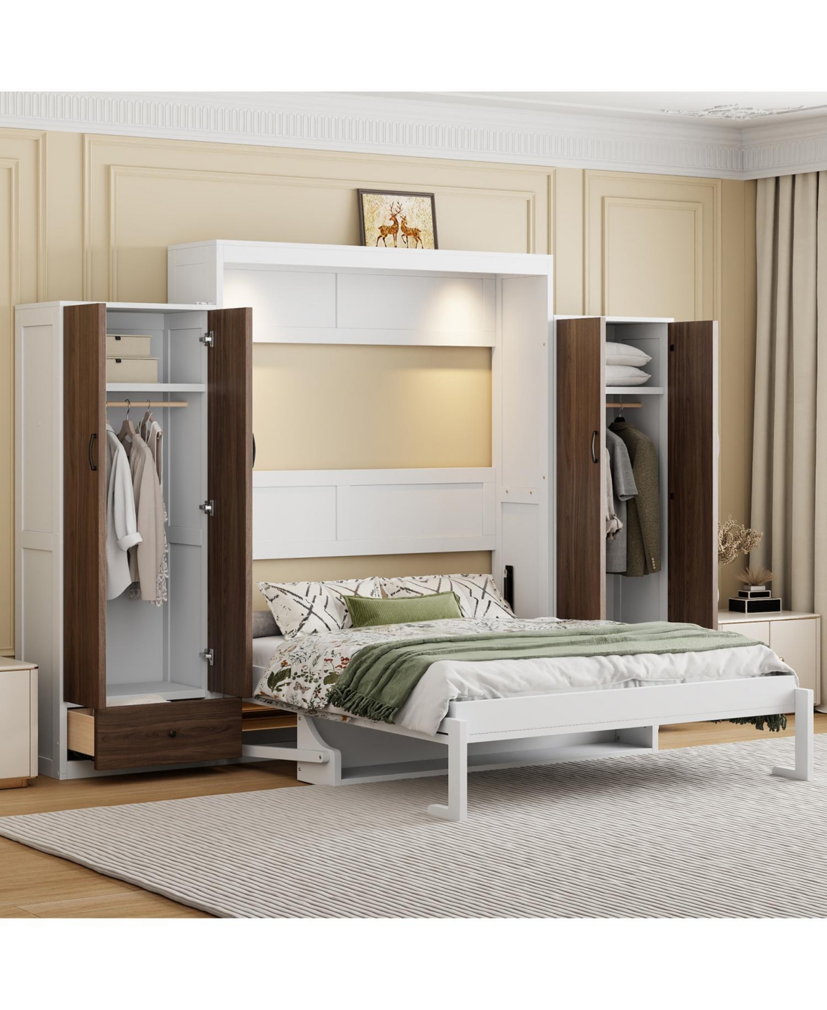 Click here for Streamdale Furniture Full Size Murphy Bed Wall Bed... prices