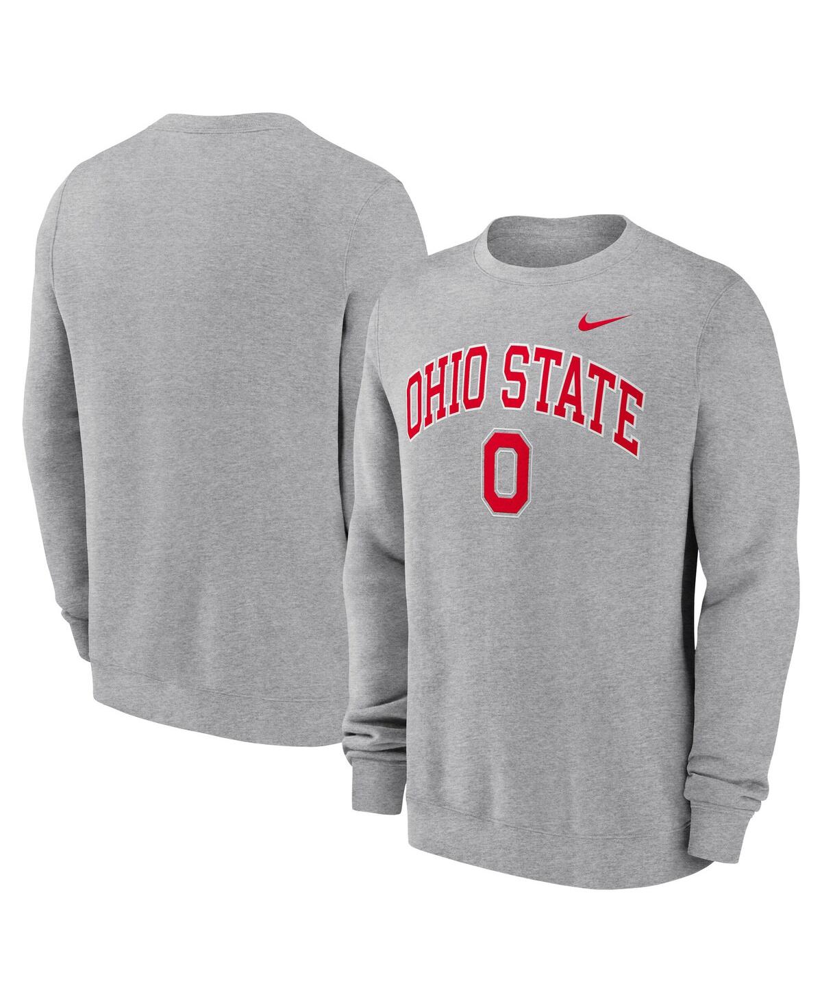 Click here for Nike Mens Gray Ohio State Buckeyes Arch Pullover S... prices
