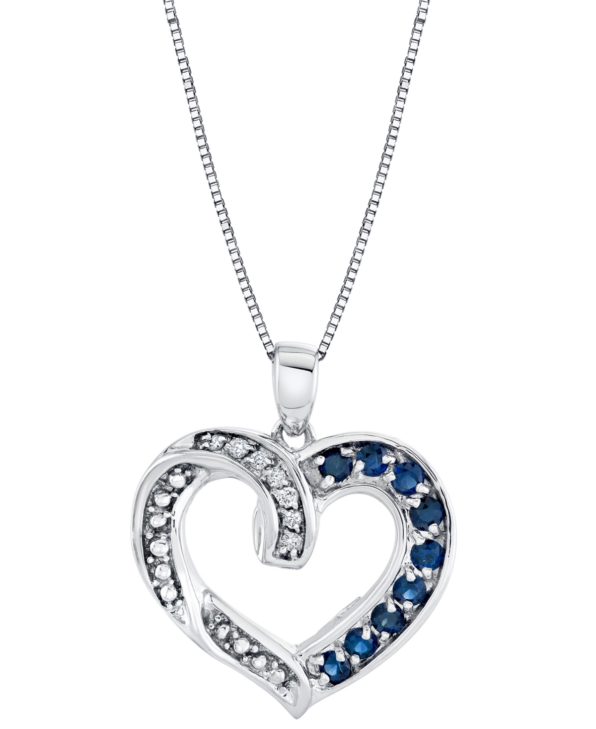 Click here for Macys Sapphire Heart Pendant with Chain (3/4 ct. t... prices