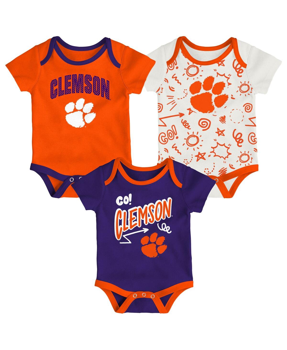 Click here for Outerstuff Baby Boys and Girls 3-Pack Clemson Tige... prices