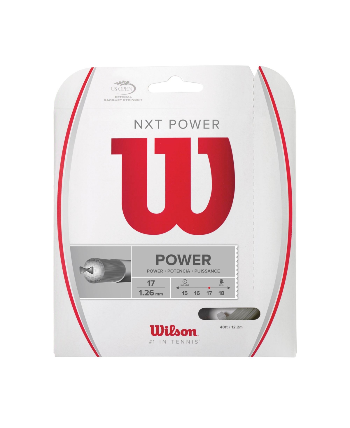 Click here for Wilson Nxt Power 17g Tennis String prices