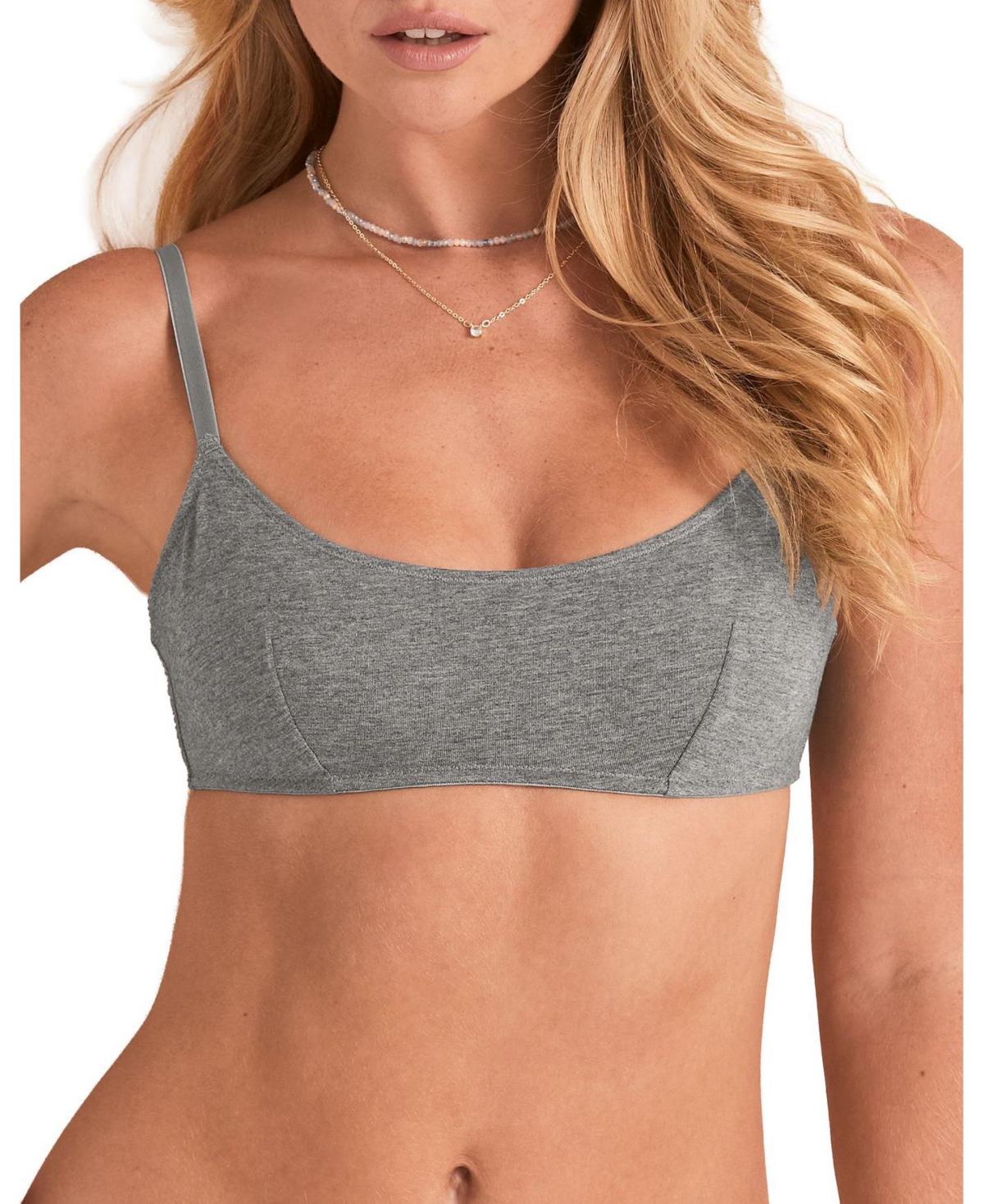 Click here for Adore Me Jersey Womens Unlined Bralette Bra - Grey prices