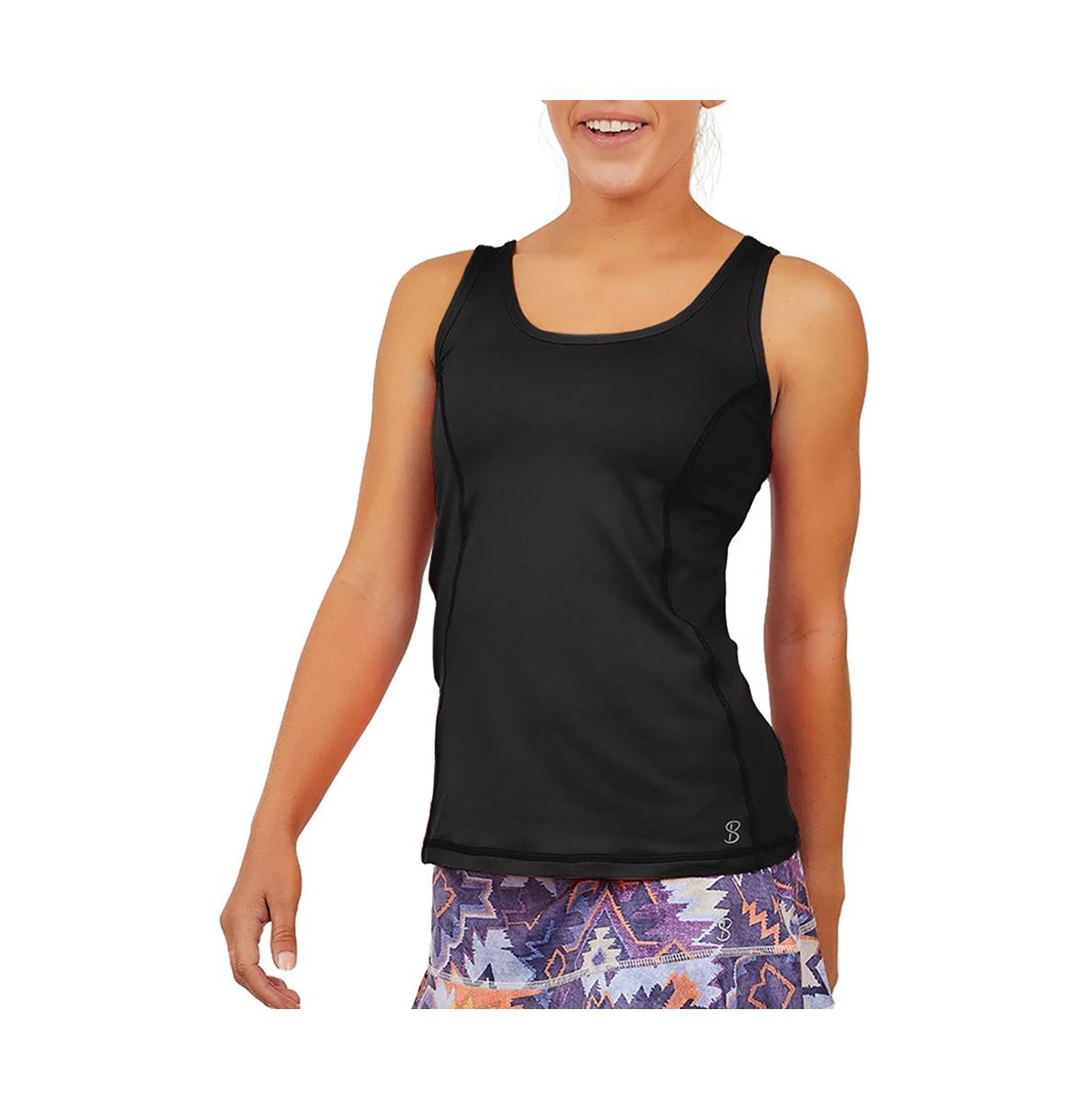 Click here for Sofibella Uv Colors X Womens Tennis Tank Top - Bla... prices
