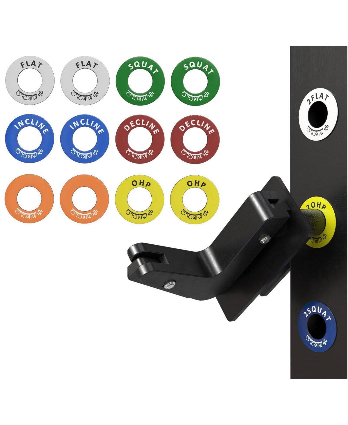 Click here for Mikolo Squat Rack Magnetic Position Markers - Powe... prices