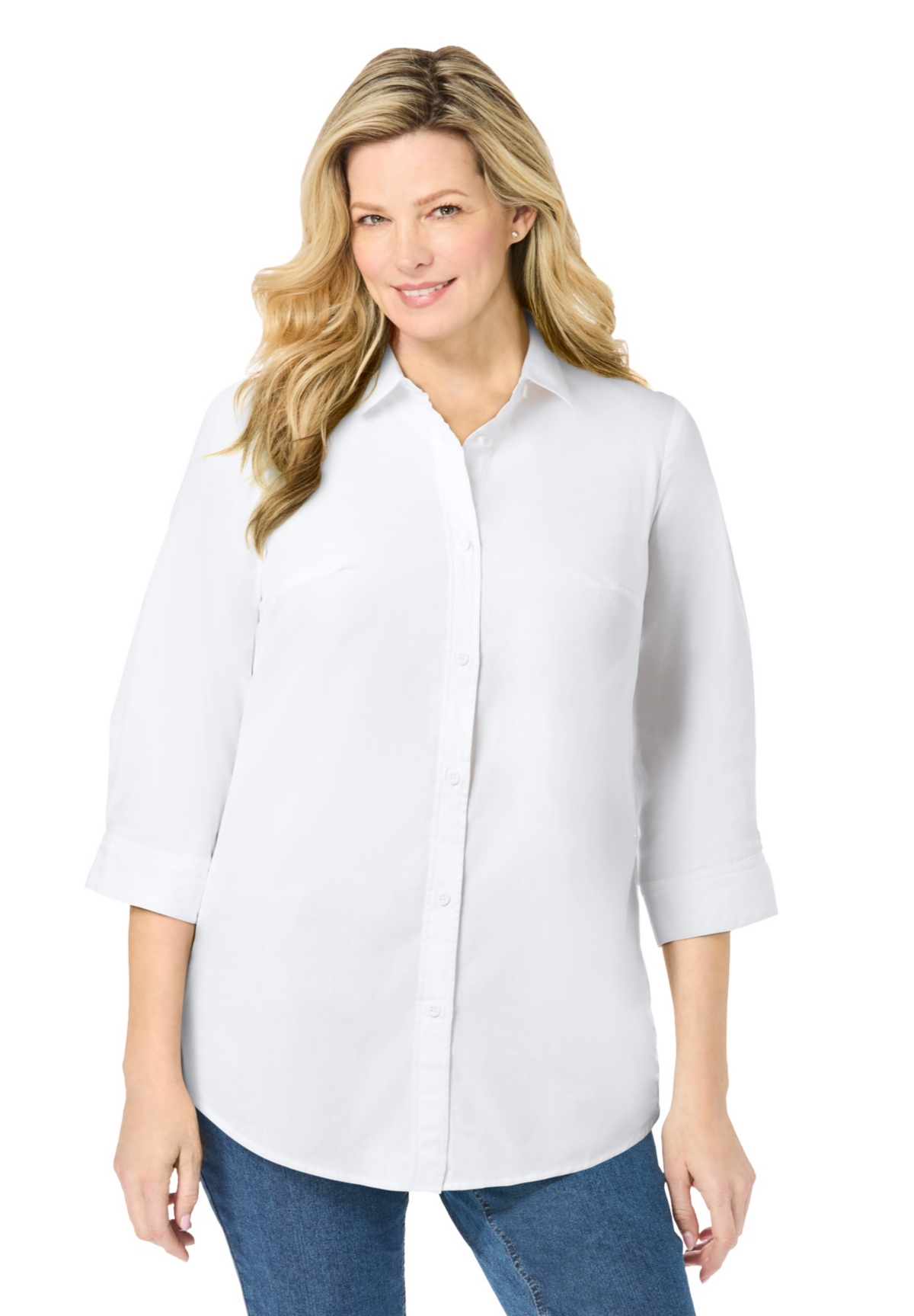 Click here for Woman Within Womens Within Perfect Three Quarter S... prices