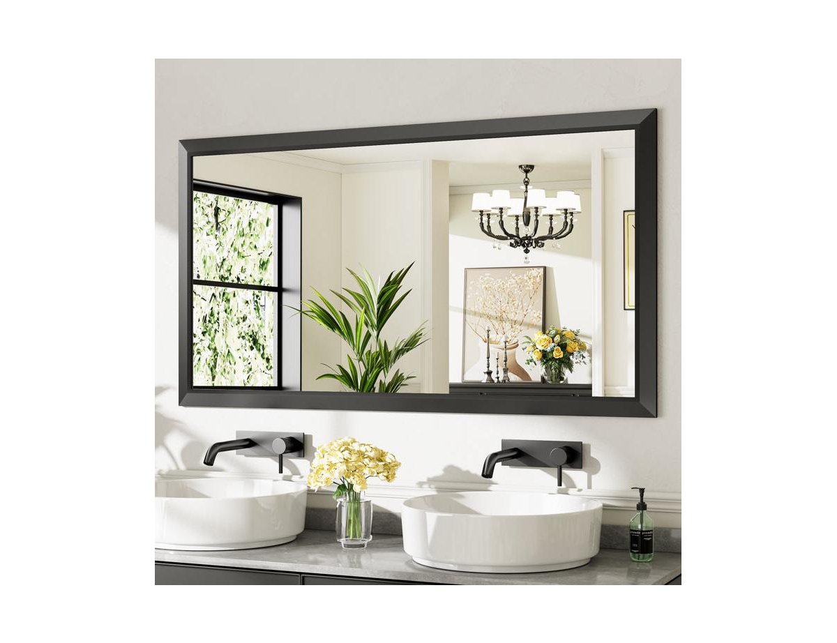 Click here for Amorho Bathroom Mirror  55 x 30 Inch Thick Metal F... prices