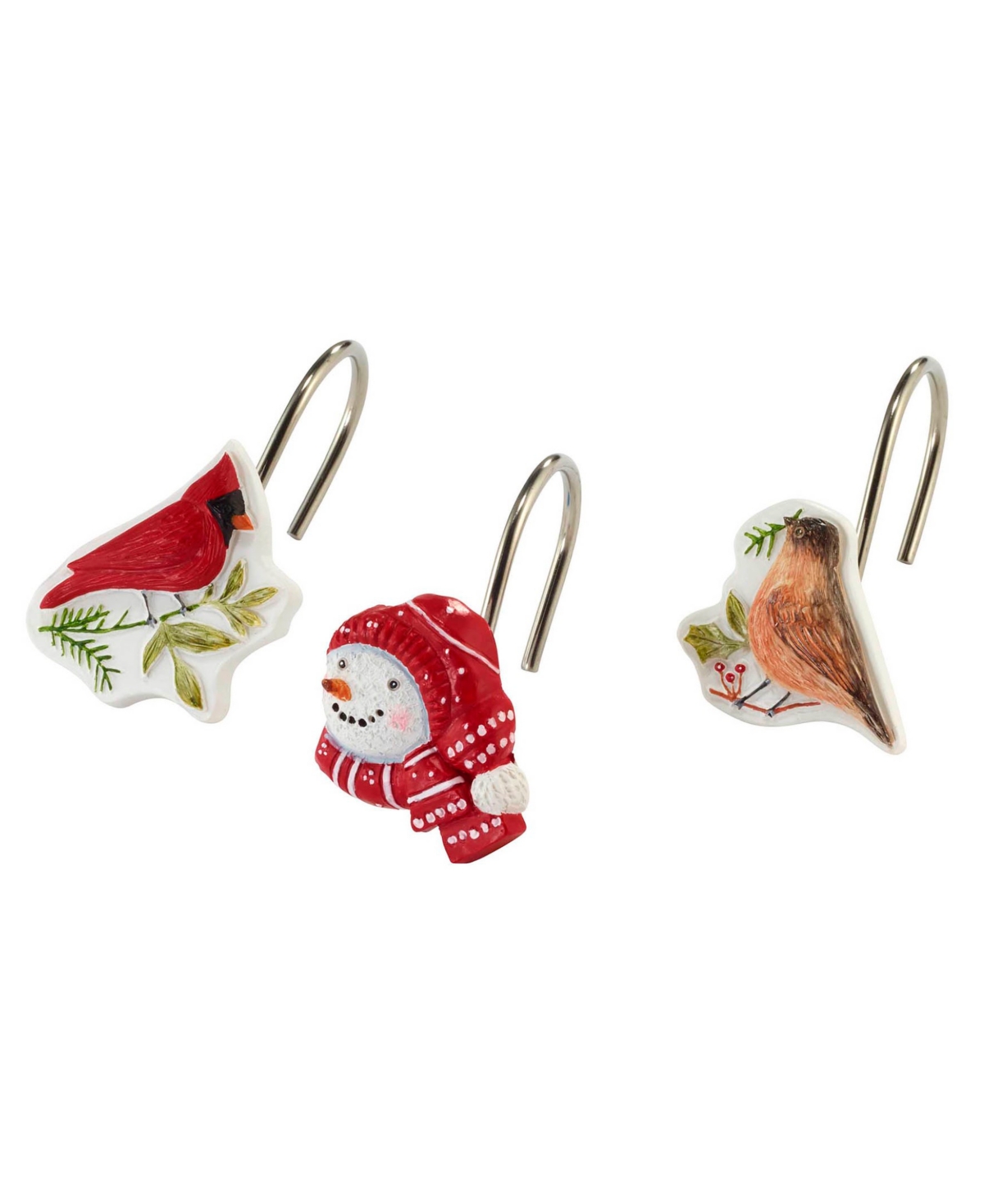 Click here for Avanti Holiday Cheer Resin Shower Hooks  Set of 12... prices