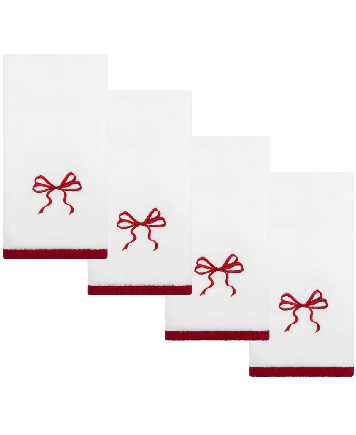 Click here for Avanti Christmas Bows Cotton 4-Pc. Fingertip Towel... prices
