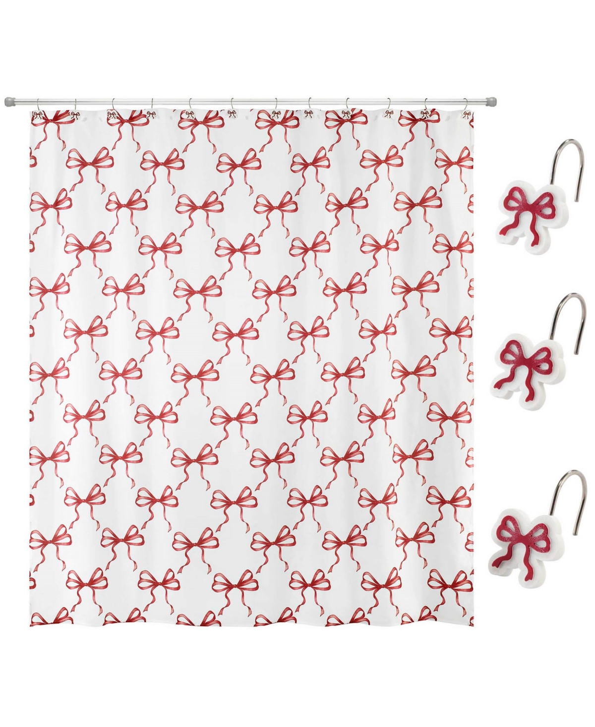 Click here for Avanti Christmas Bows Shower Curtain and 12-Pc. Sh... prices