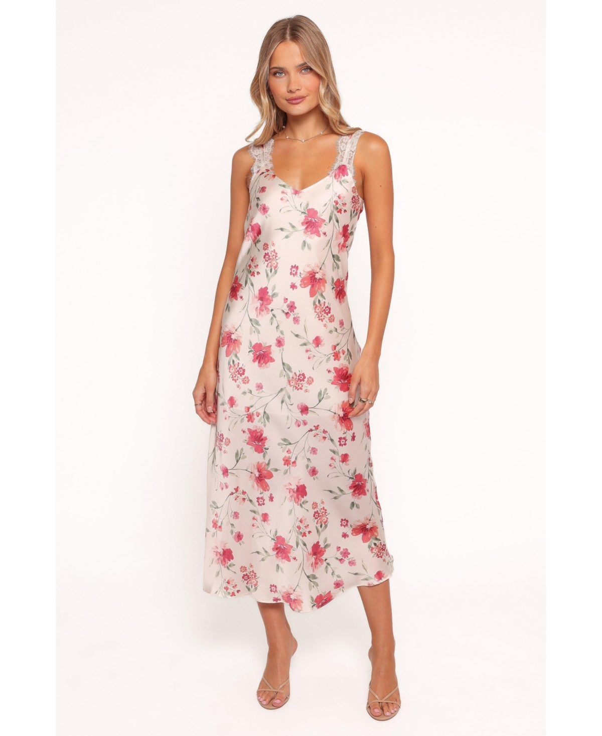 Click here for Petal and Pup Womens Bennett Midi Dress - Cameo Fl... prices