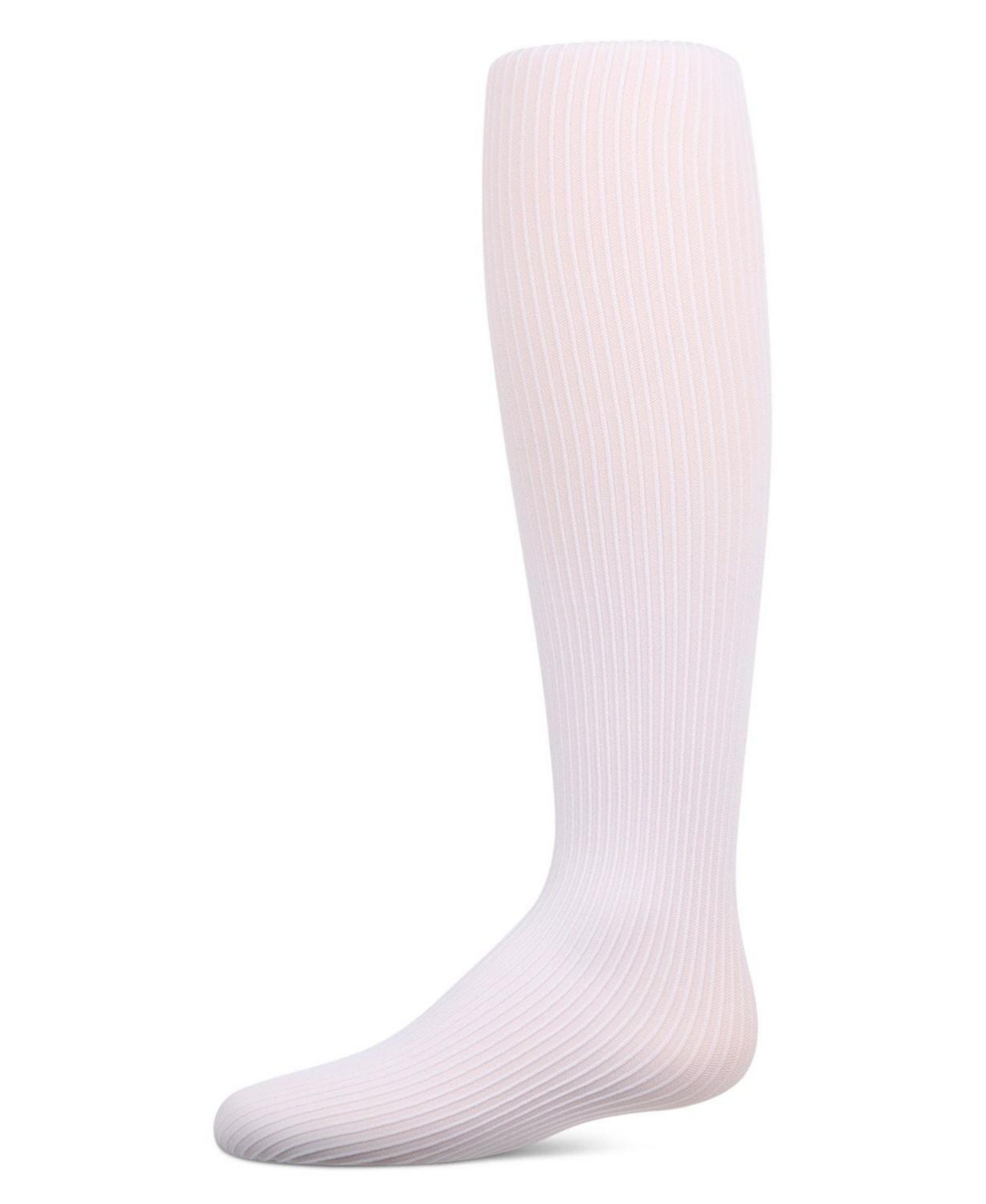 Click here for Memoi Textured Toes Girls Ribbed Tights - White prices