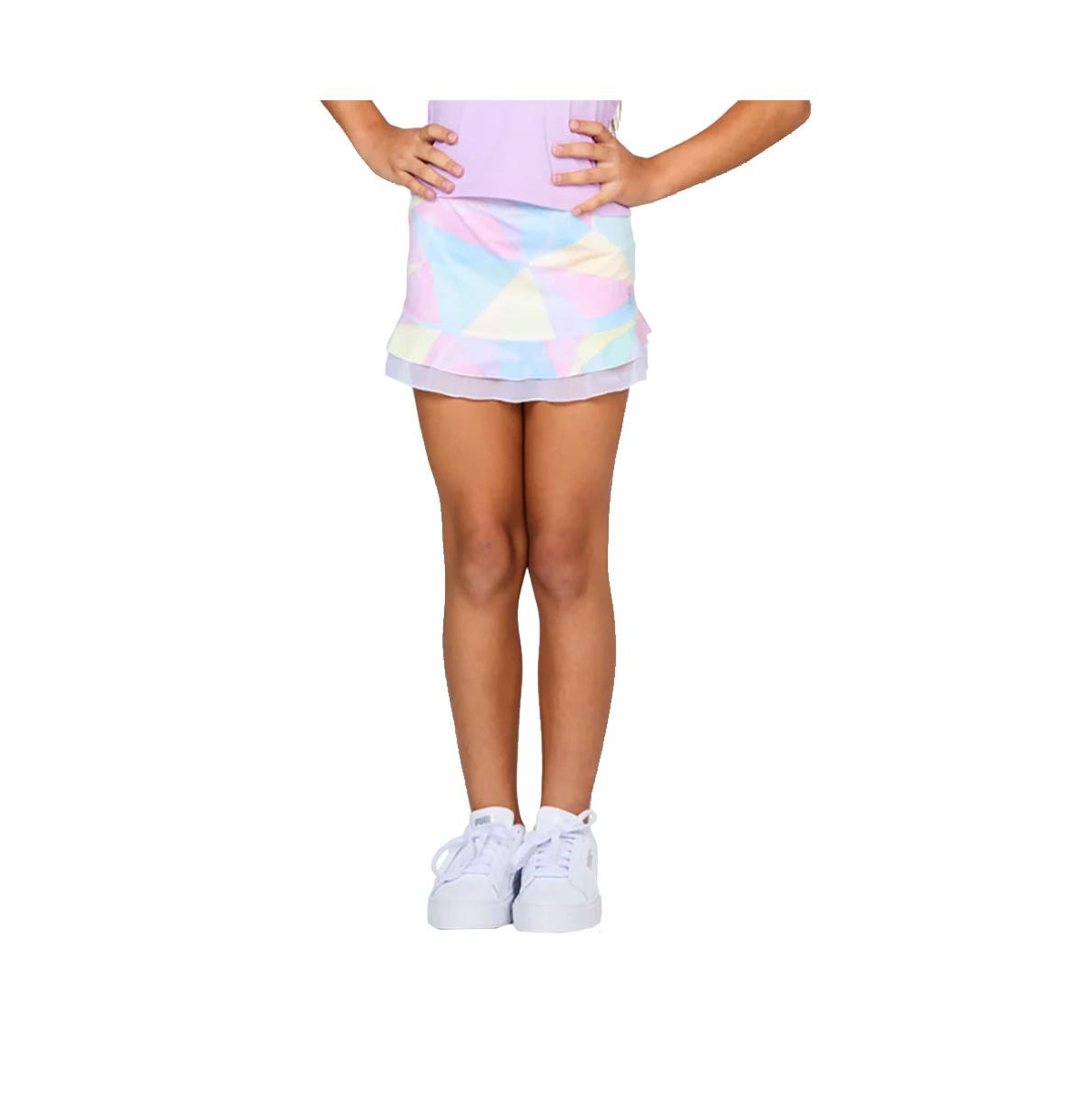 Click here for Sofibella Girls Uv Ruffle 11in Tennis Skirt - Rain... prices