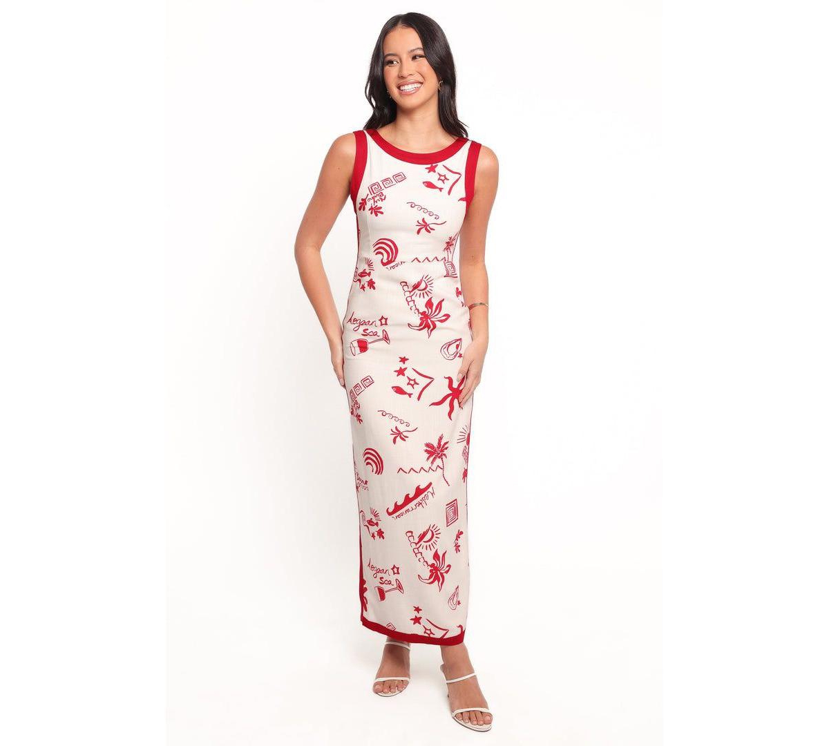 Click here for Petal and Pup Womens Fiori Maxi Dress - Red - Red prices
