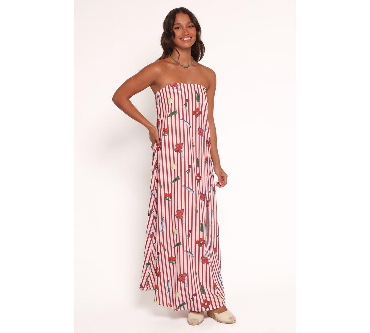Click here for Petal and Pup Womens Soph Strapless Maxi Dress - R... prices