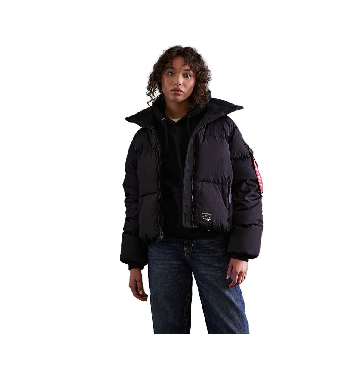 Click here for Alpha Industries Womens Sierra Short Puffer W - Bl... prices