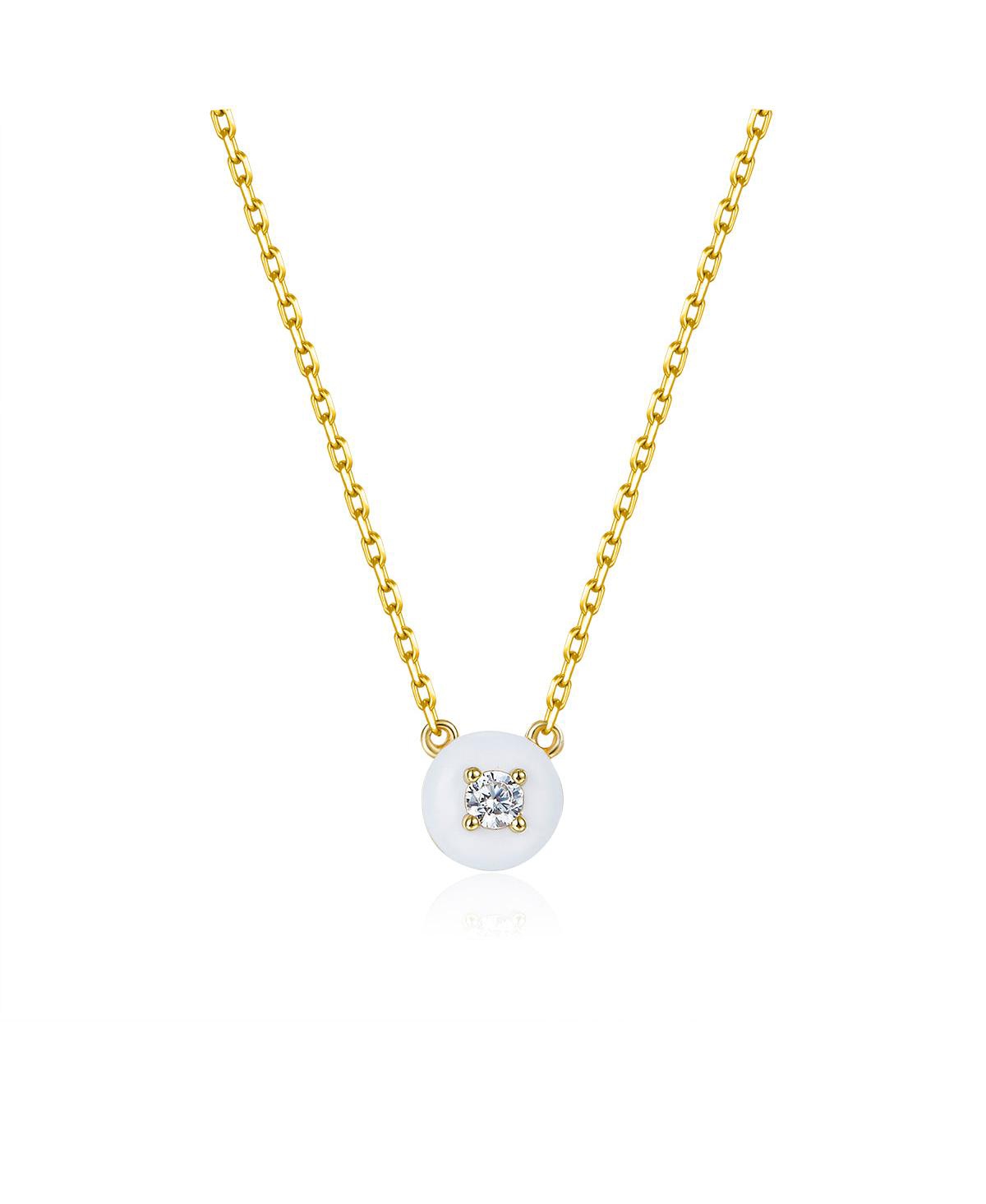 Click here for Anna Zuckerman Petit Cupcake Necklace in White - W... prices