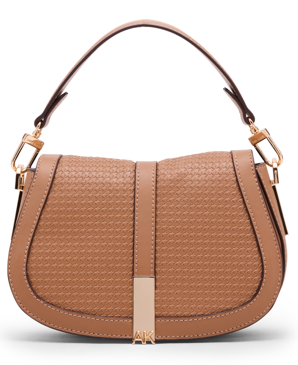 Click here for Anne Klein Convertible Strap Small Saddle Bag - Ta... prices