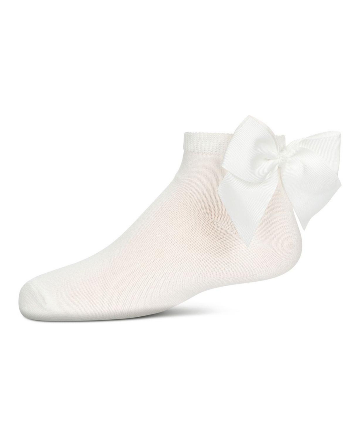 Click here for Memoi Little Girls Bow-on-Back Cotton-Rich Anklet... prices