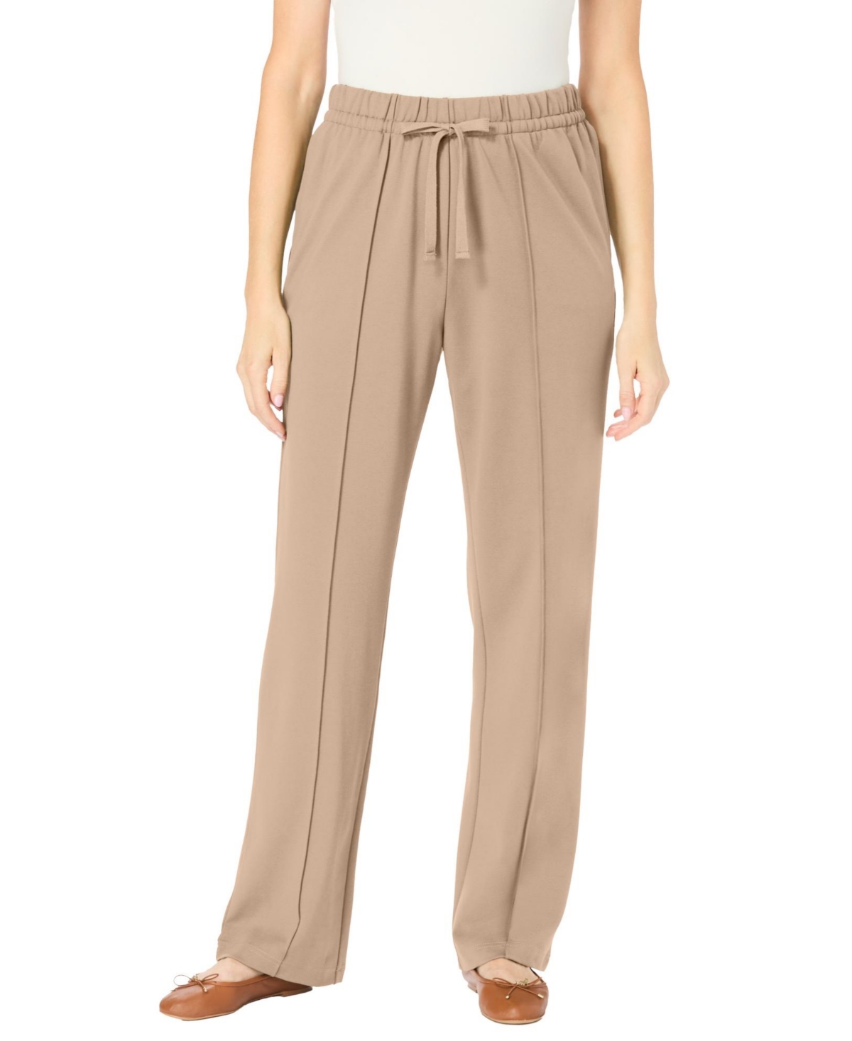 Click here for Woman Within Womens Within Easy Going Knit Pull-On... prices