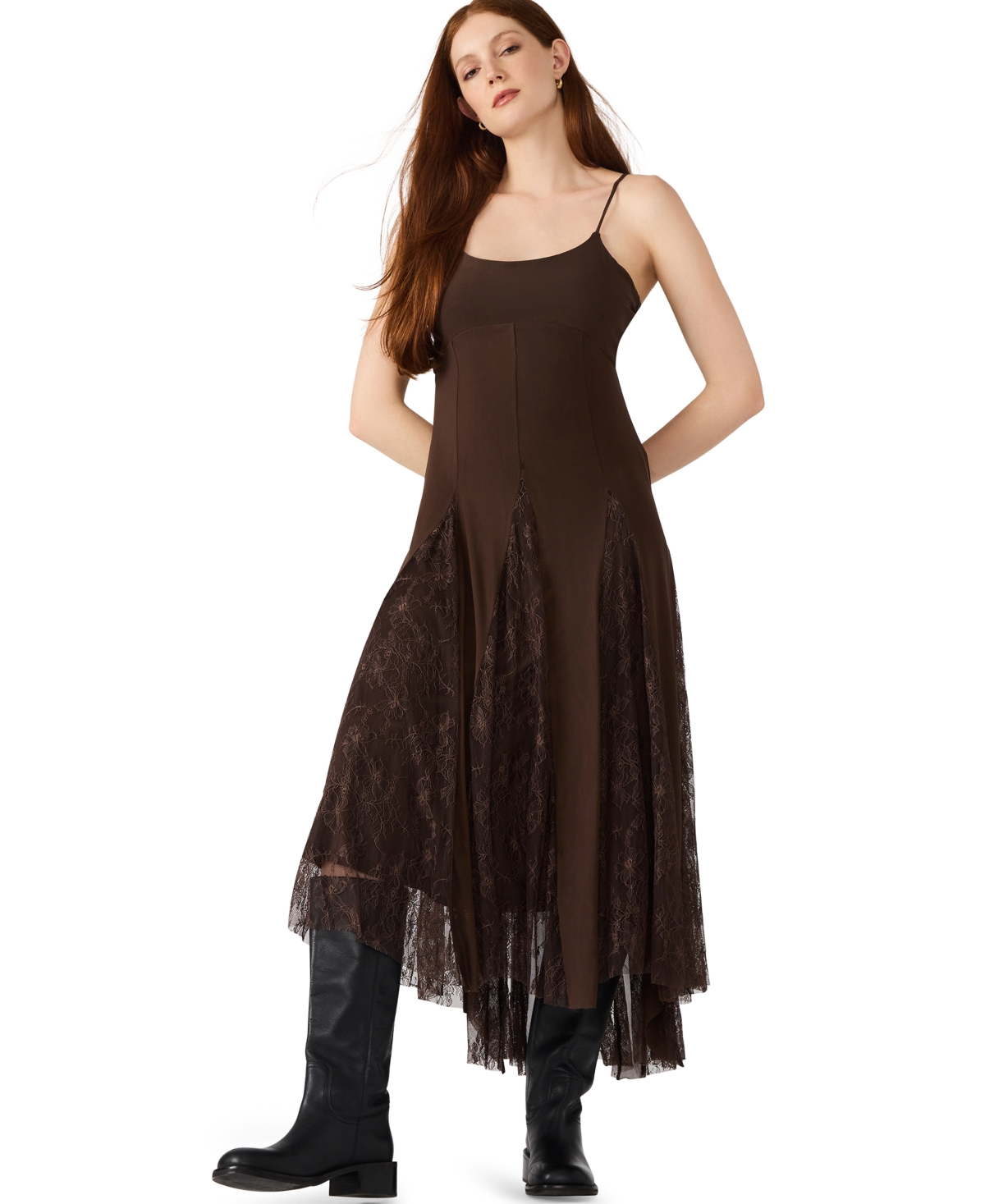 Click here for Steve Madden Womens Vita Midi Dress - Chocolate prices