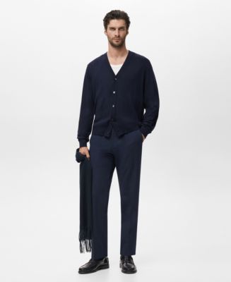 Mango Men's Merino Wool Cardigan - Macy's