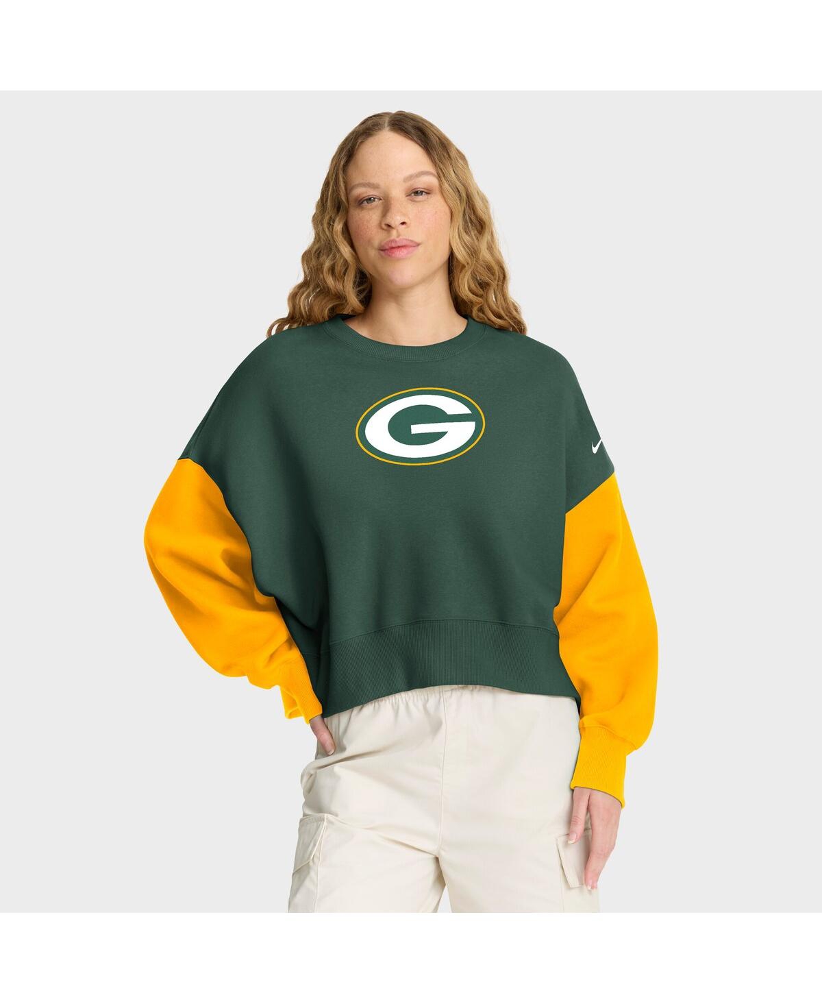Click here for Nike Womens Green Green Bay Packers Oversized Colo... prices