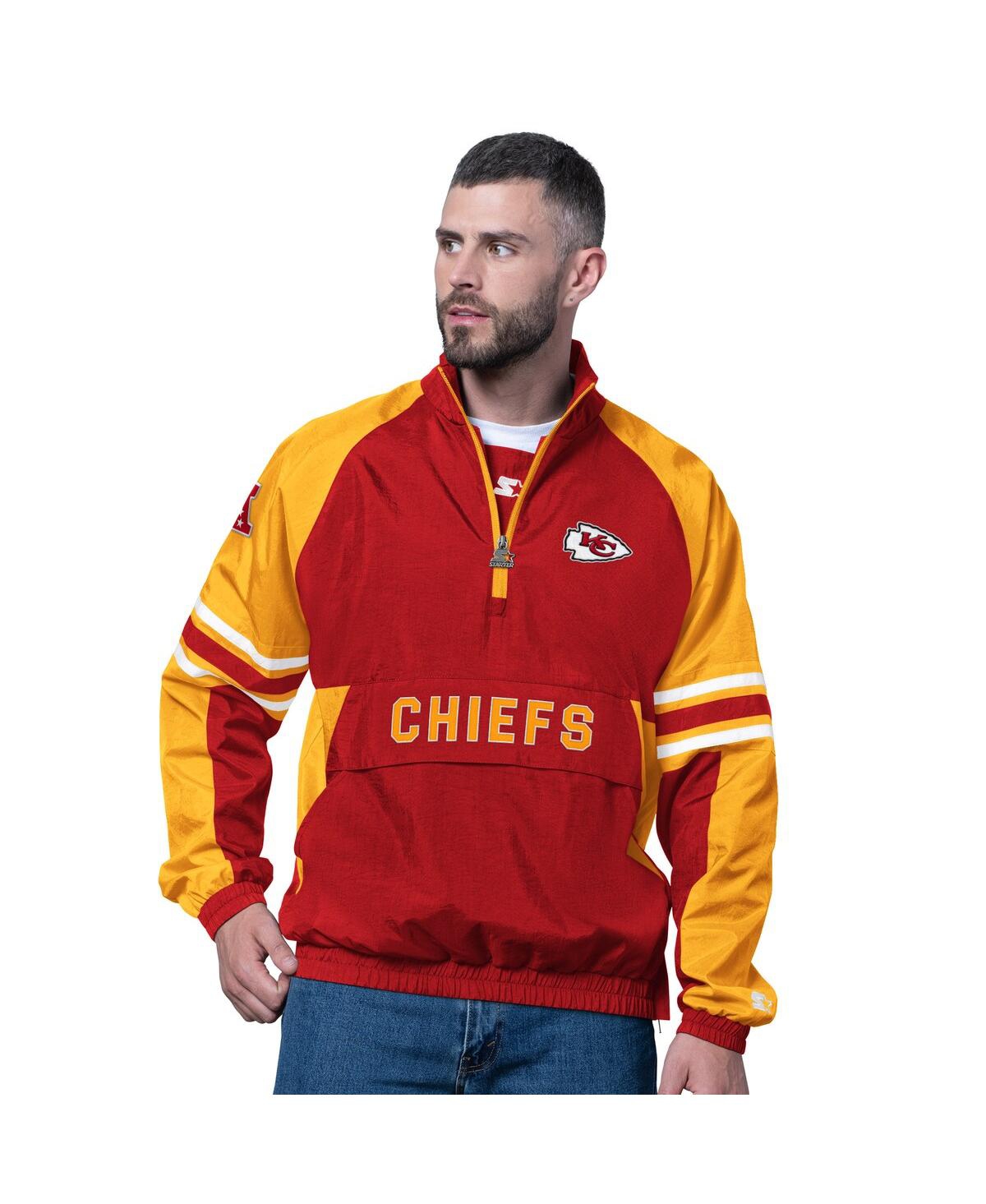 Click here for Starter Mens Red Kansas City Chiefs Prospect Half-... prices