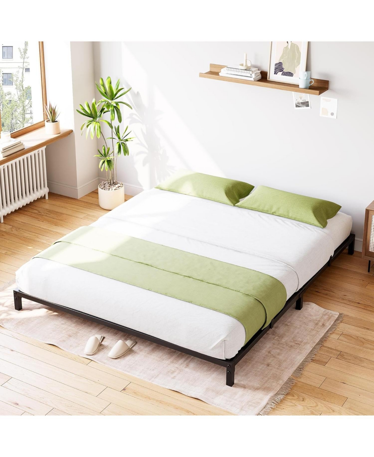 Click here for 8 Inch Queen Bed Frame No Box Spring Needed  Heavy... prices