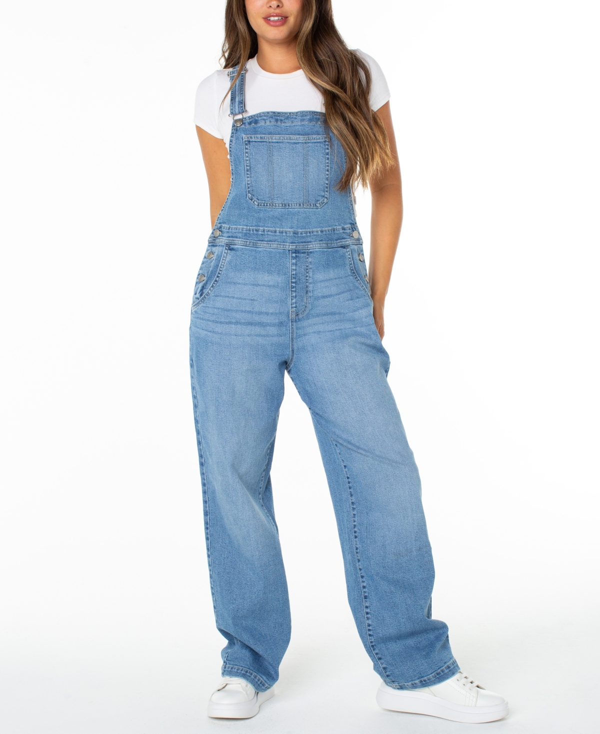 Click here for Celebrity Pink Juniors Straight-Leg Denim Overalls... prices