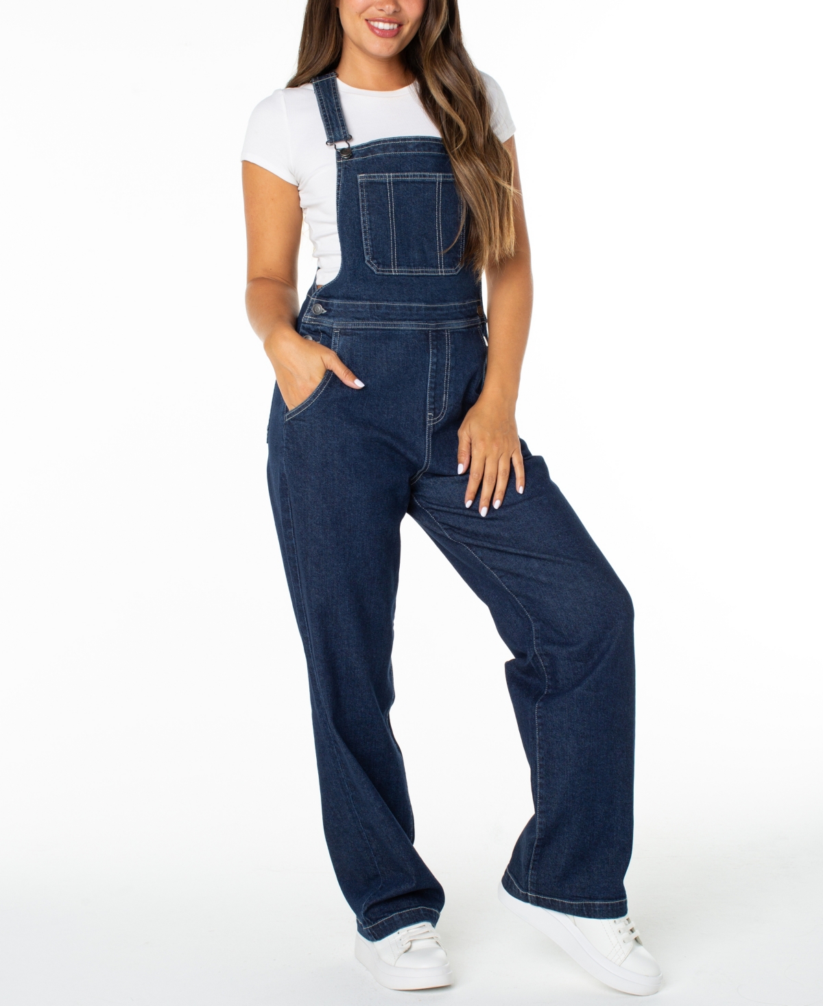 Click here for Celebrity Pink Juniors Straight-Leg Denim Overalls... prices