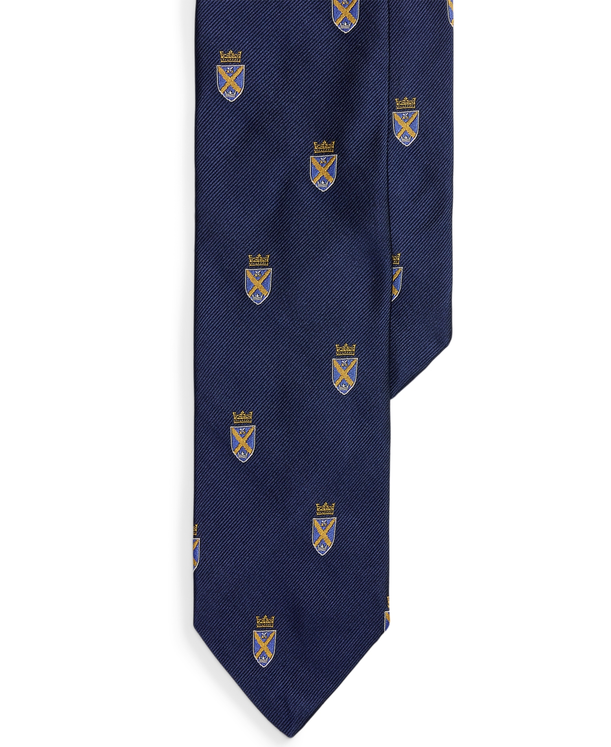 Polo Ralph Lauren Mens Silk Repp Club Tie - Navy
