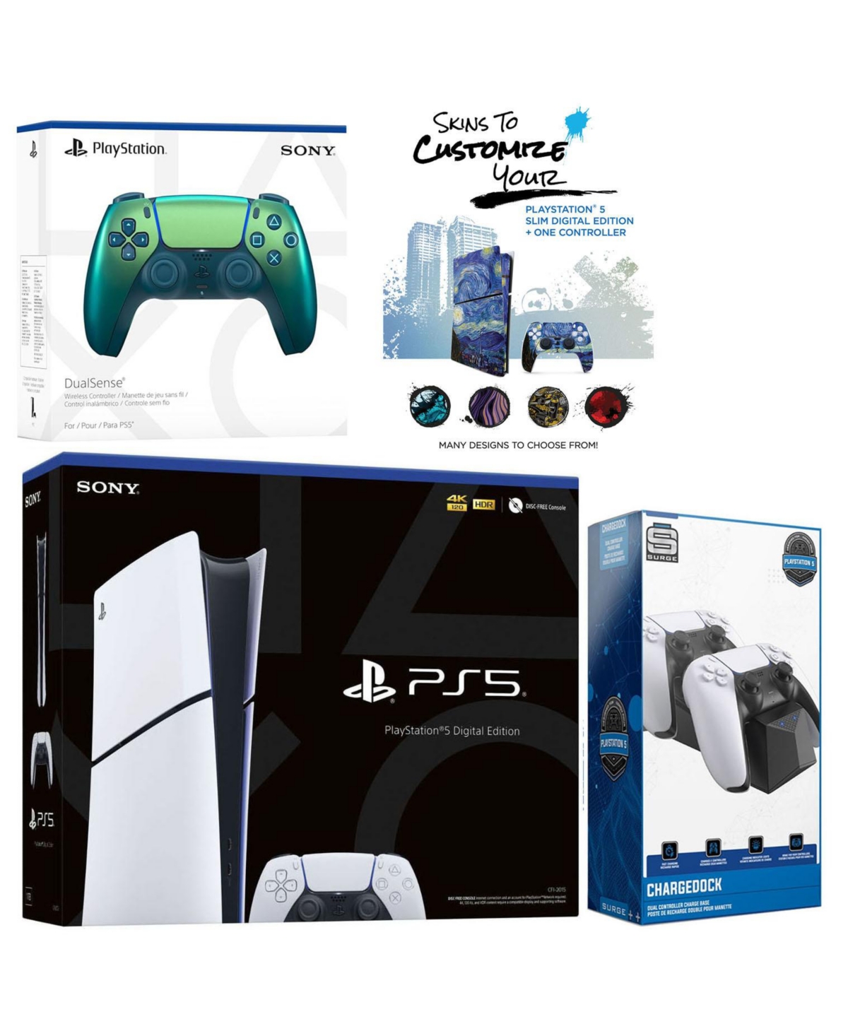 Click here for Sony Playstation 5 Slim Digital with Extra - Chrom... prices