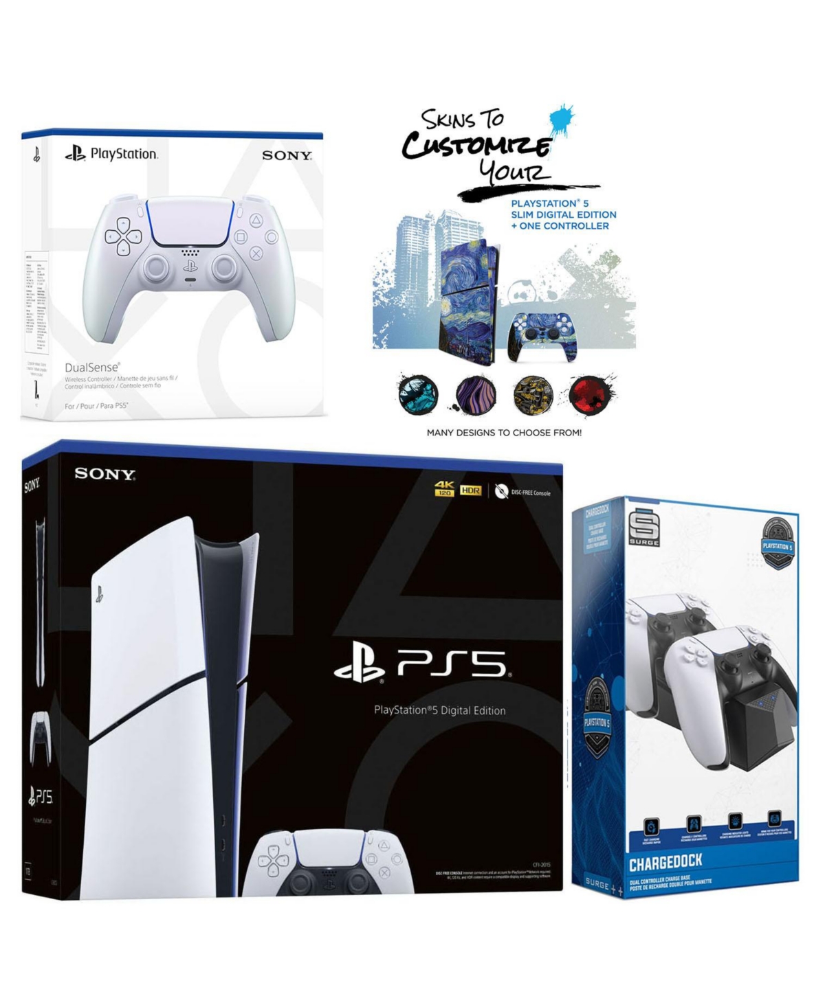 Click here for Sony Playstation 5 Slim Digital with Extra - Chrom... prices