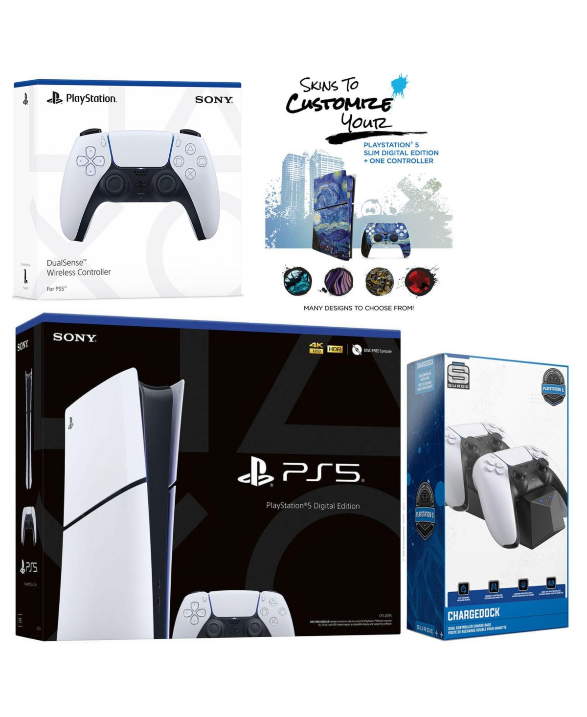 Click here for Sony Playstation 5 Slim Digital with Extra - White prices