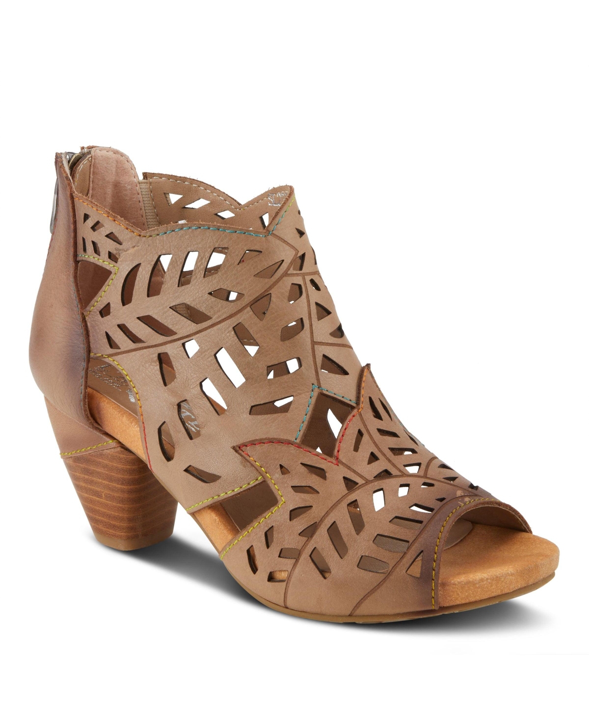 Click here for L Artiste Women s Icon Laser-Cut Leather Bootie wi... prices