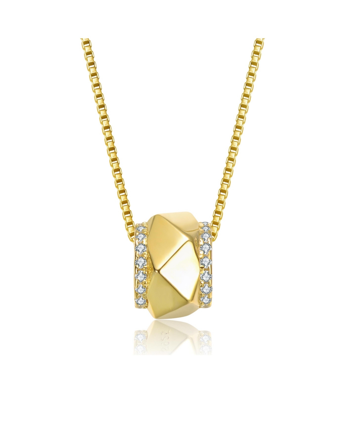 Click here for Genevive Sterling Silver 14K Gold Plated with Clea... prices