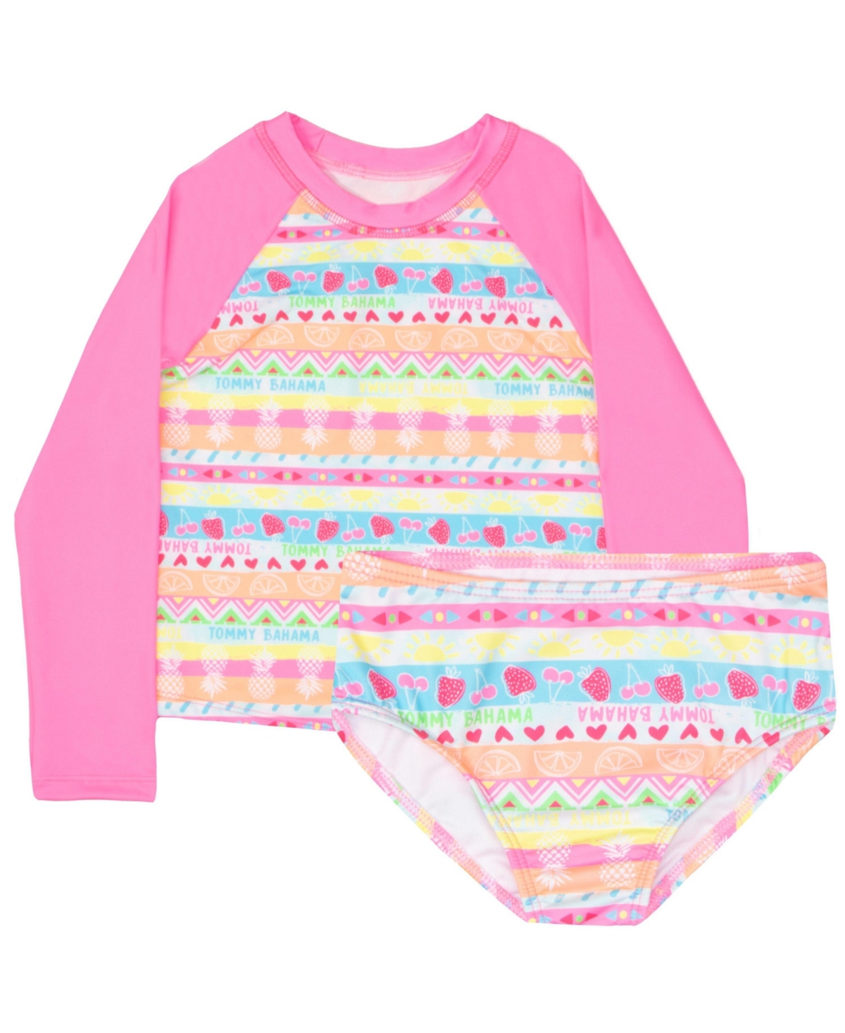 Click here for Tommy Bahama Girls Swimsuit Set Outfit Set - Pink prices