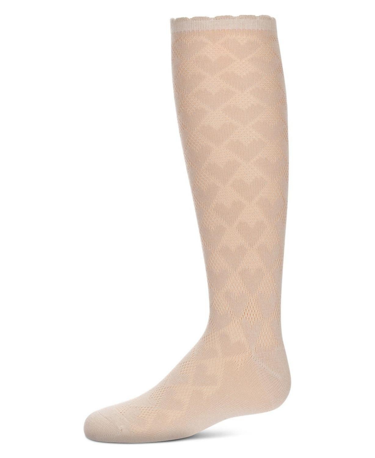 Click here for MeMoi Big Girls Open Work Heart Knee High Socks -... prices