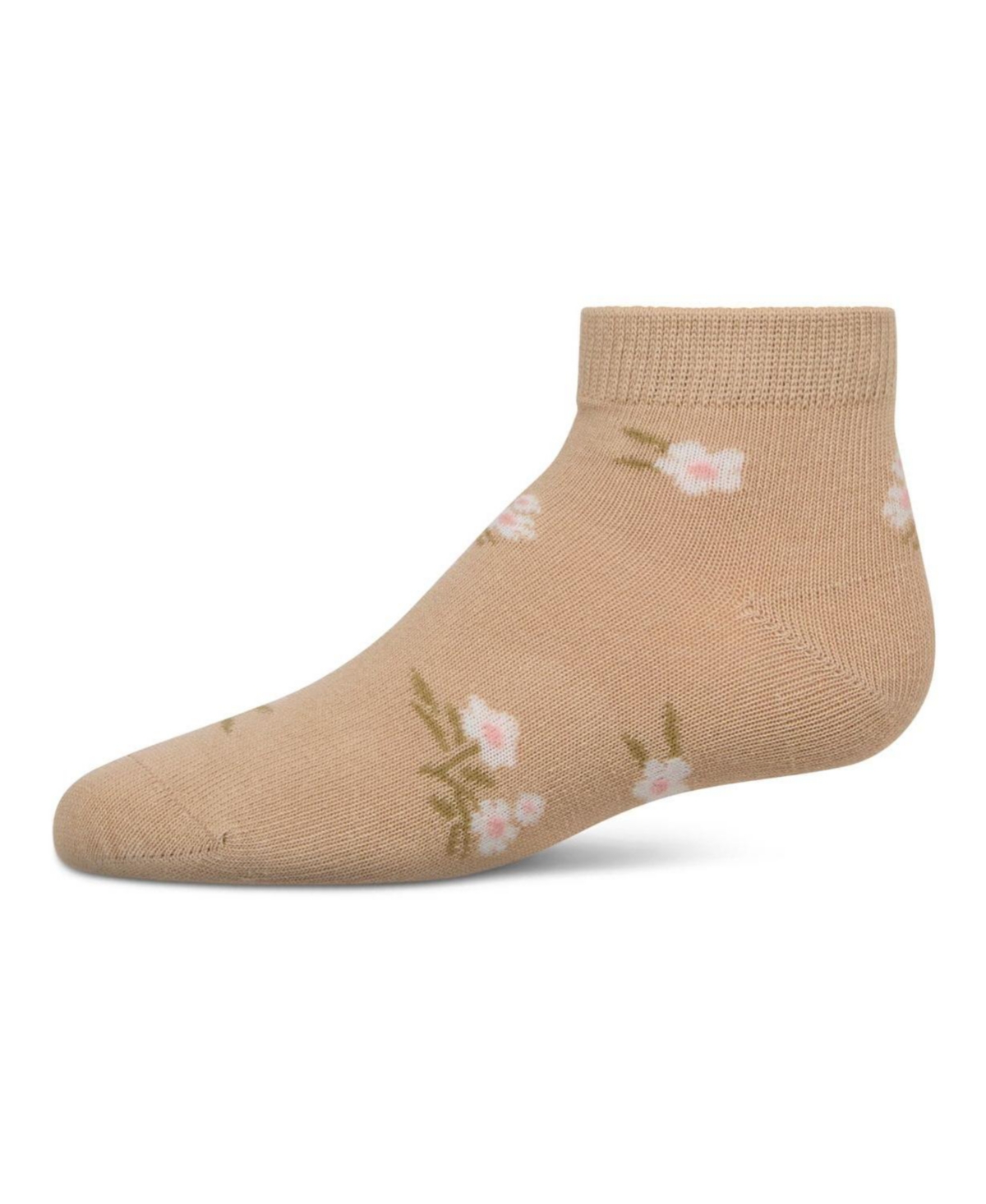 Click here for Memoi Girls Blissful Bloom Anklet Socks - Tan prices