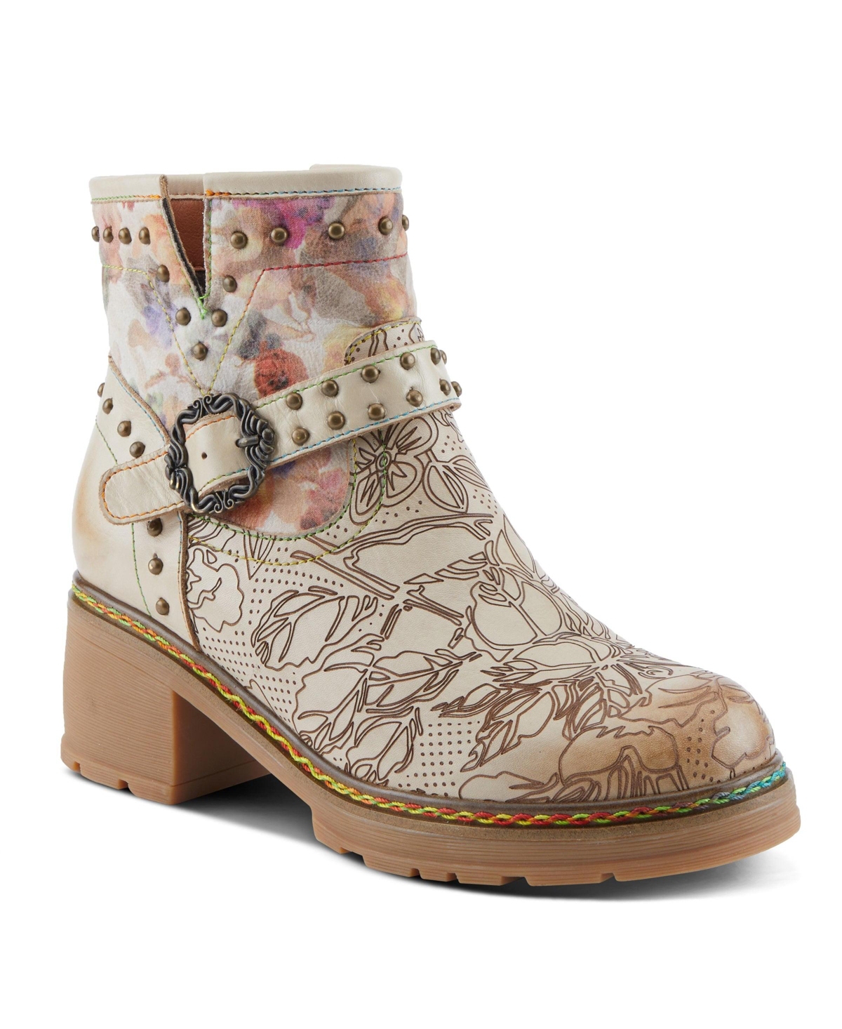 Click here for LArtiste Womens Branchout Hand-Painted Leather Boo... prices