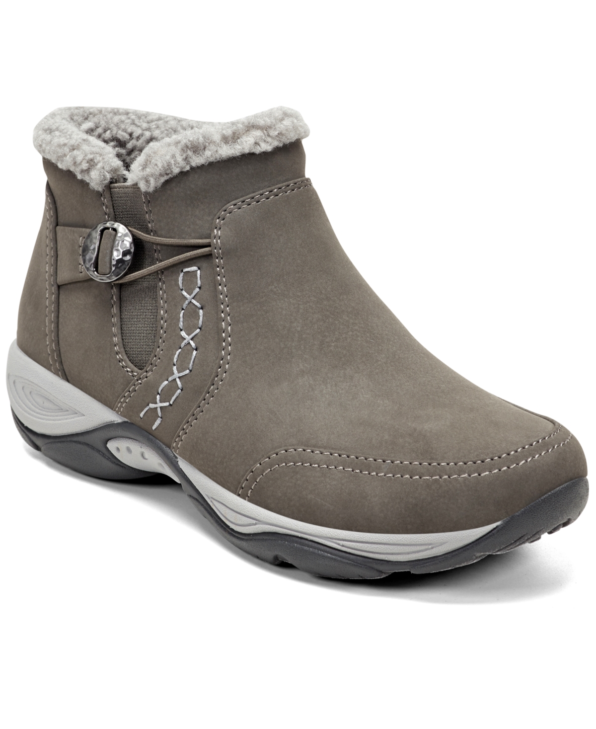 Easy Spirit Womens Erique Cozy Cold Weather Booties - Gray