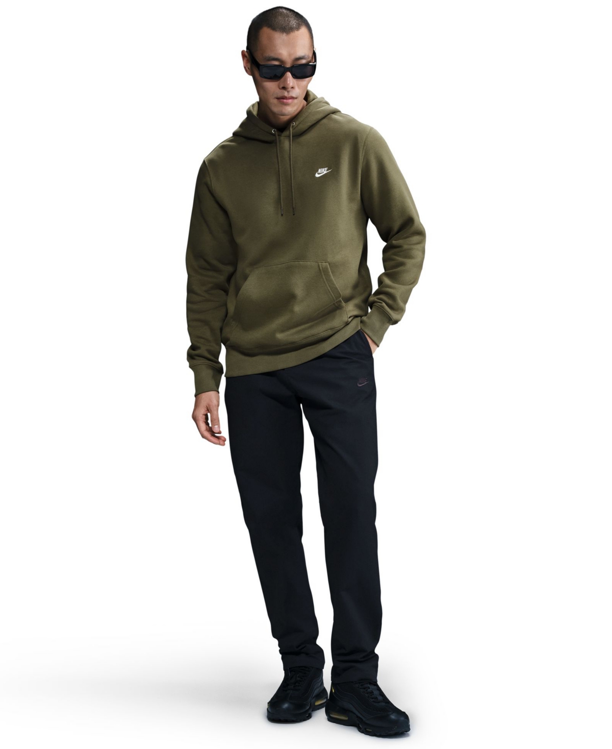 Click here for Nike Club Mens Pullover Fleece Logo Hoodie - Mediu... prices