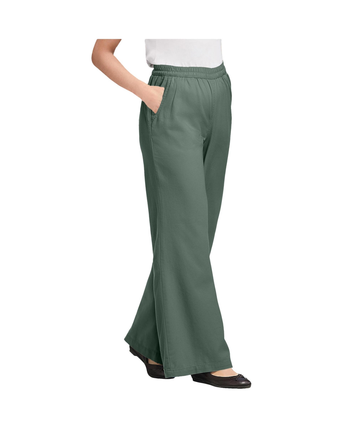 Click here for Woman Within Plus Size Tall Perfect Elastic Waist... prices