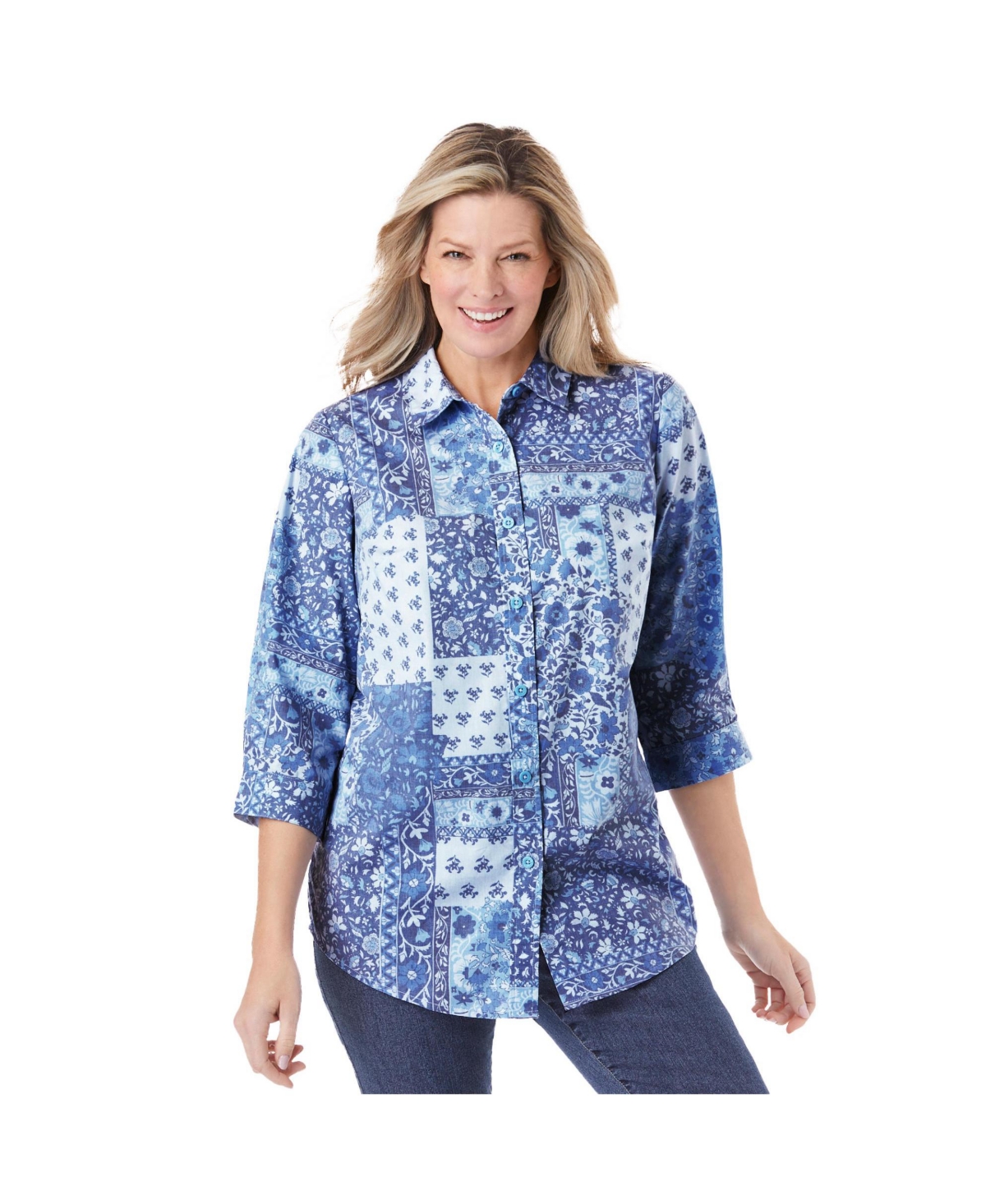 Click here for Woman Within Womens Within Perfect Three Quarter S... prices