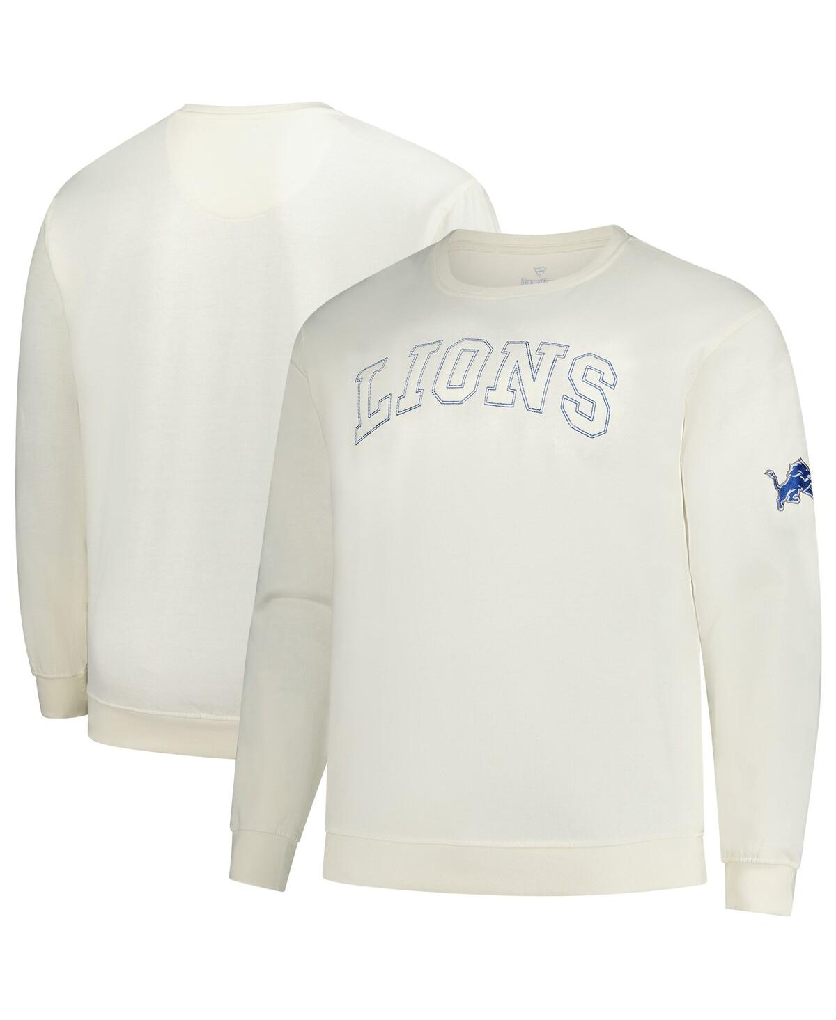 Click here for Profile Mens Cream Detroit Lions Big Tall Fleece S... prices