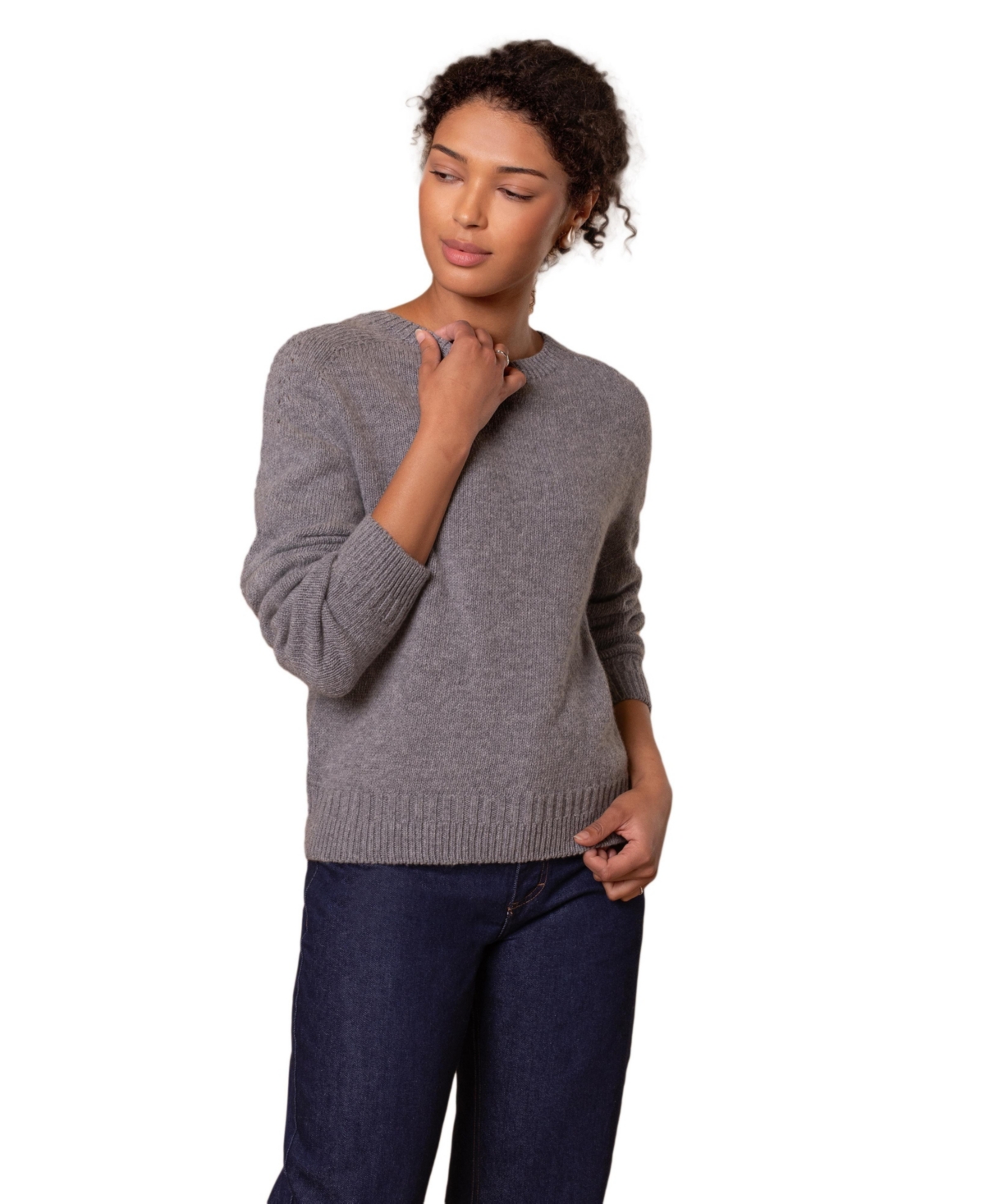 Click here for Celtic & Co. Womens Boxy Saddle Shoulder Crew Neck... prices
