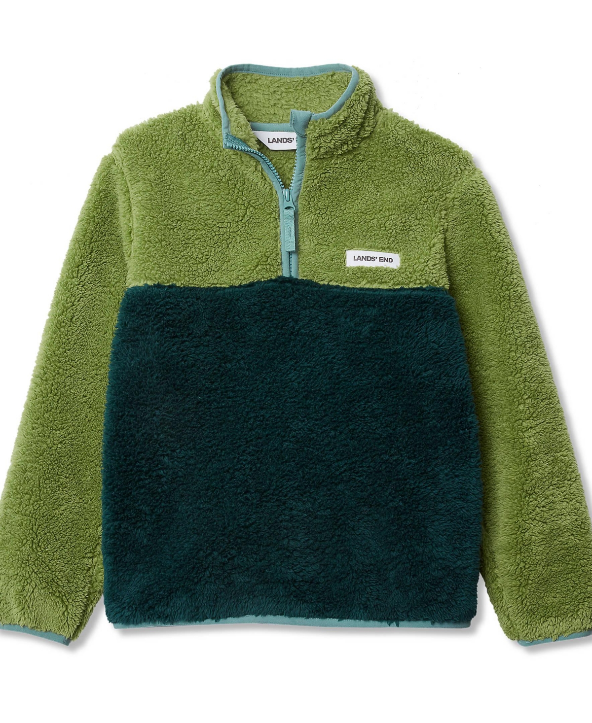 Click here for Lands End Kids Heritage Fleece Quarter Zip Pullove... prices